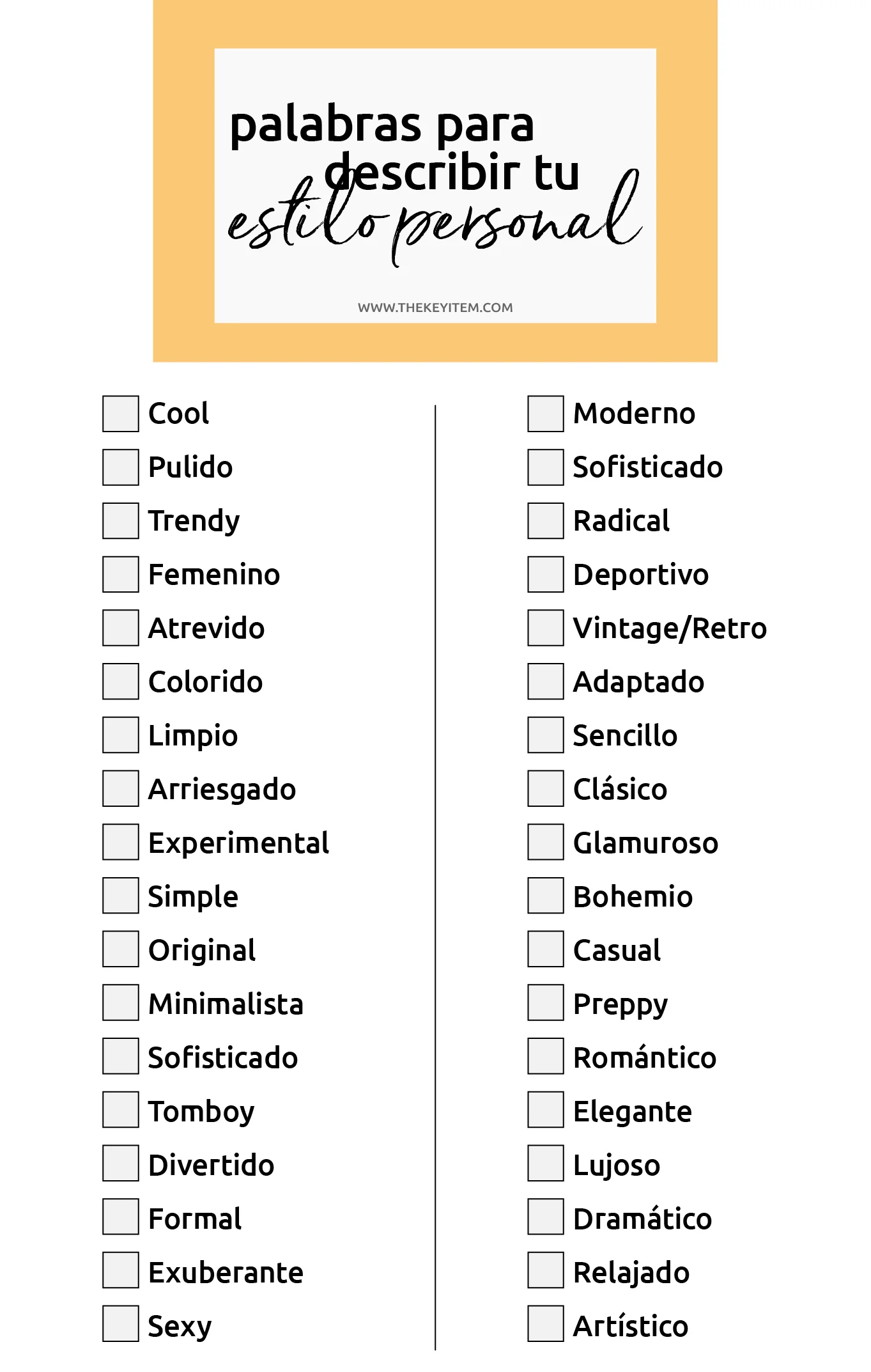 Cómo definir tu estilo personal con tu marca personal — The Key Item