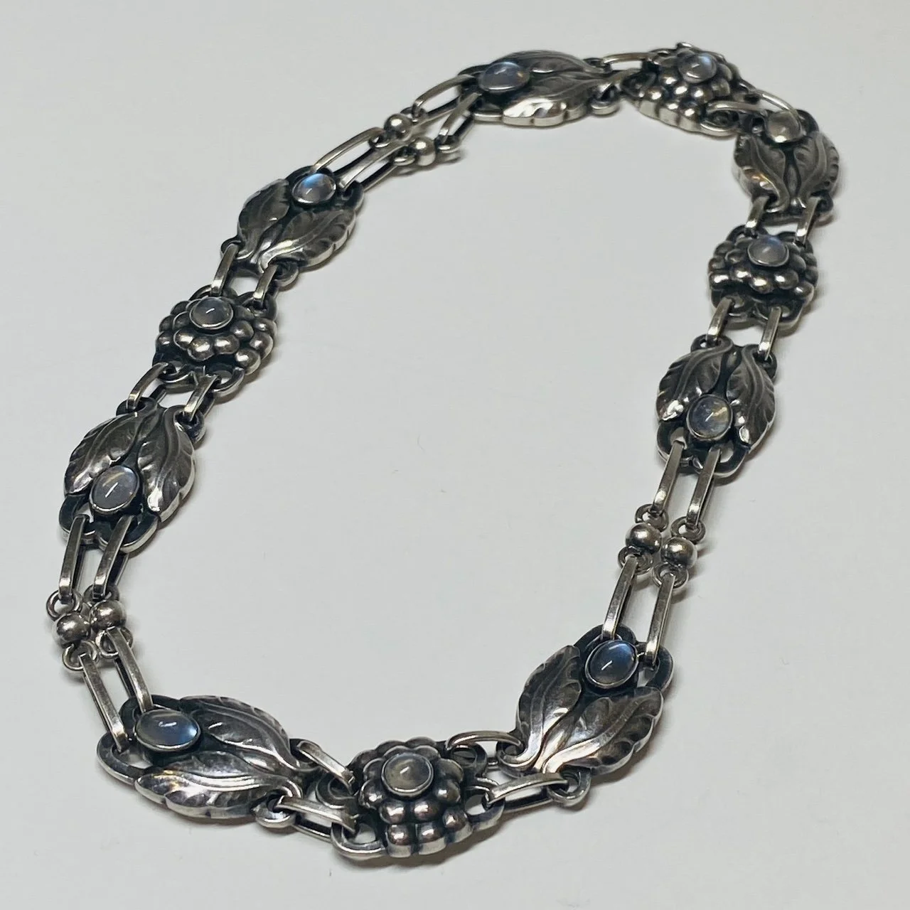 Georg Jensen Sterling Silver Choker Necklace with Moonstone, Design No ...