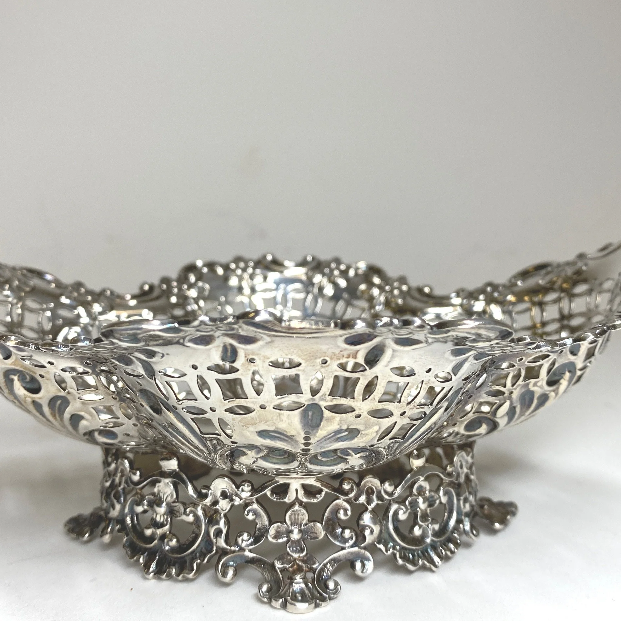 James Dixon & Sons Sterling Candy Dish Sheffield Marks - Gallery925