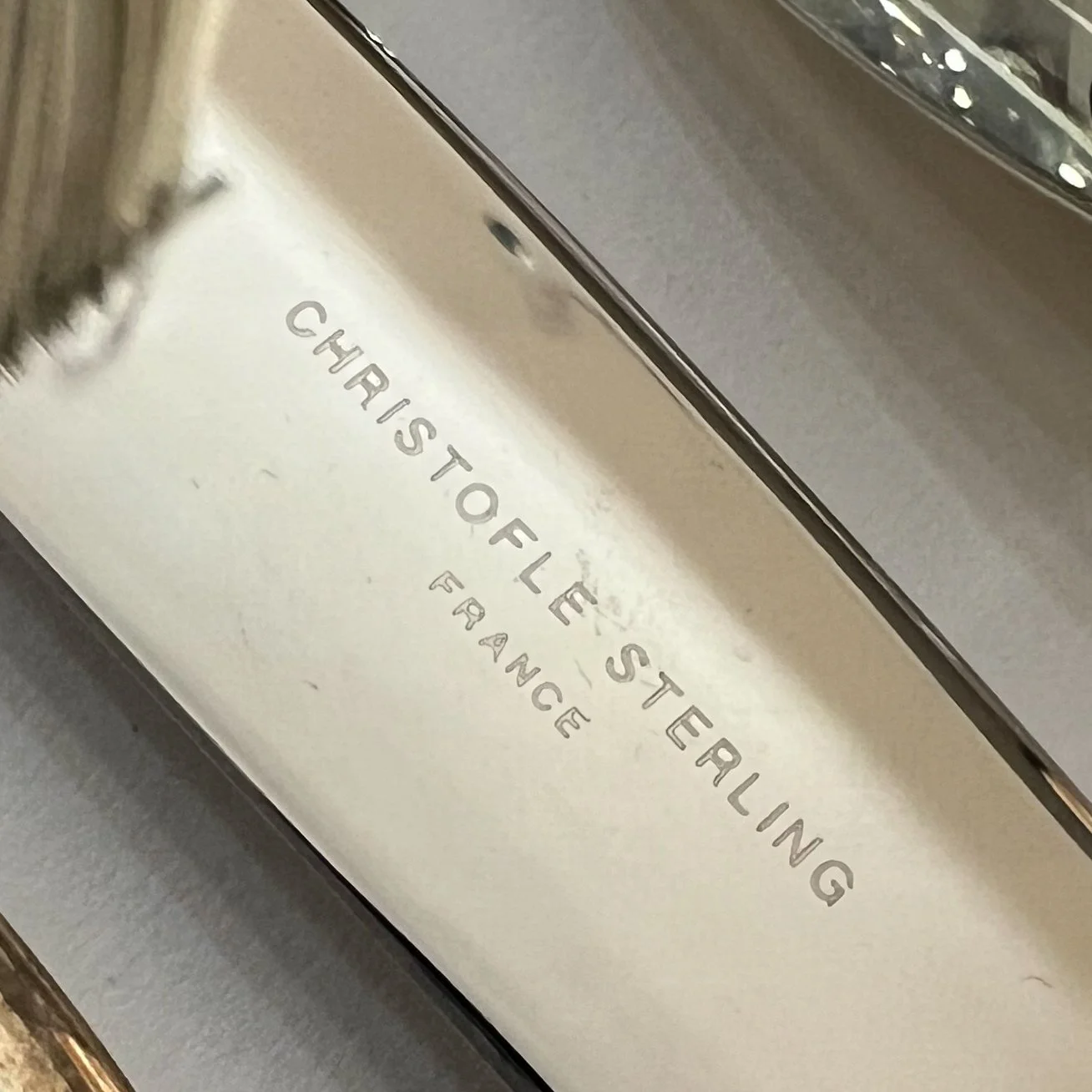 Estate Christofle Sterling Silver 'Perles' Pattern Service of 12 with ...