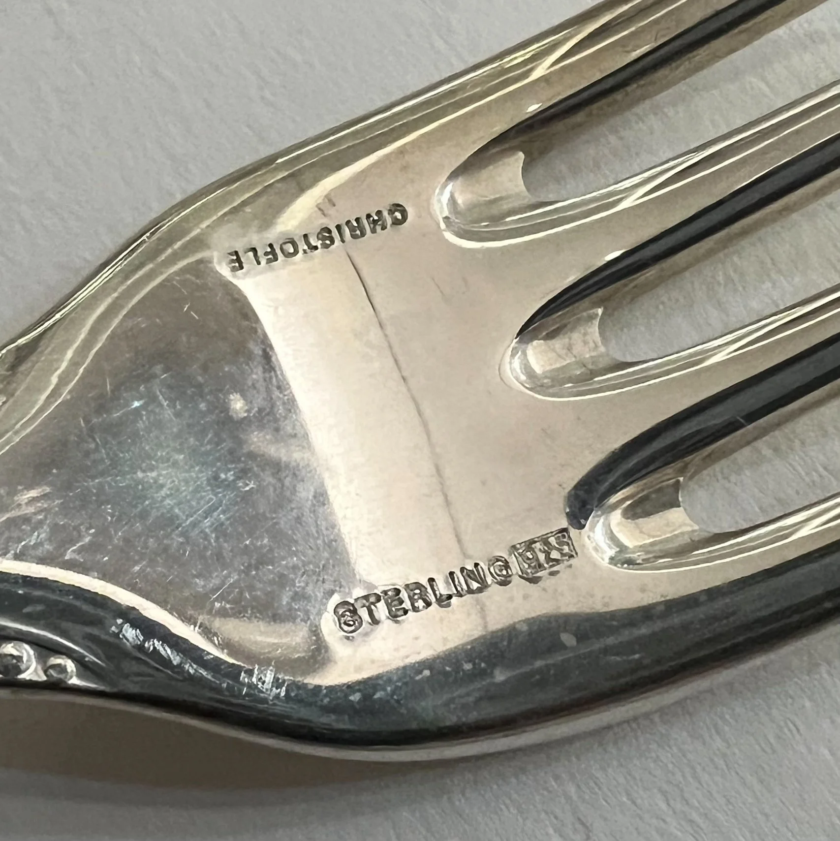 Estate Christofle Sterling Silver 'Perles' Pattern Service of 12 with ...