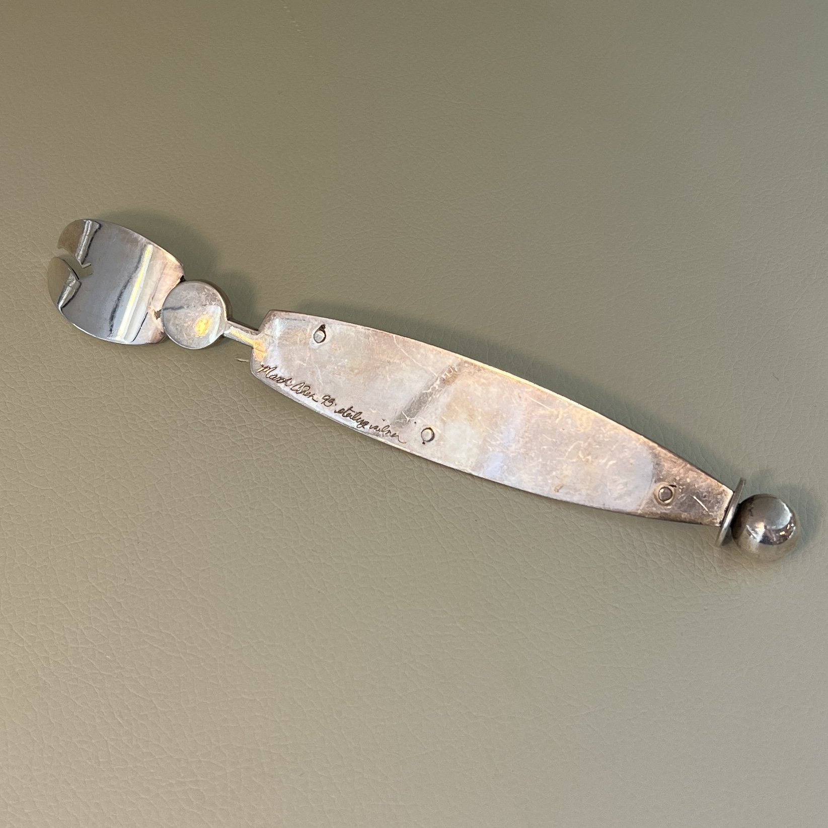 Mardi Jo Cohen Handmade Sterling Silver, Formica, & Plexiglass Memphis ...