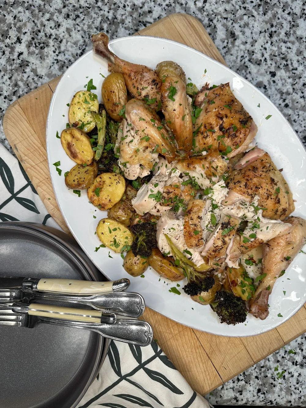 Roasted Spatchcocked Chicken with Rosemary, Thyme, and Lemon ...