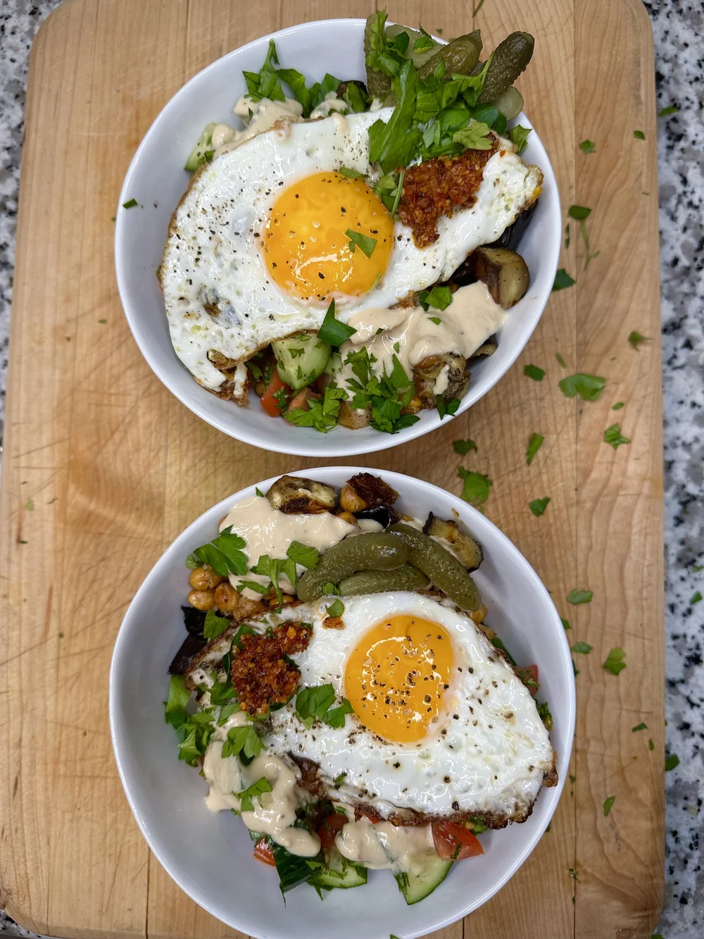 Sabich Bowls — Chouquette Kitchen