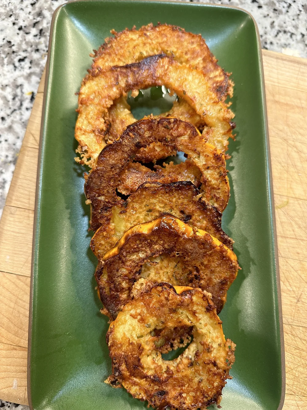 Crispy Parmesan Acorn Squash Rings — Chouquette Kitchen