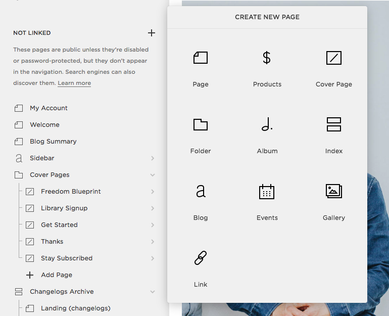 How to Create a 'Link in Bio' Page in Squarespace — Station Seven ...