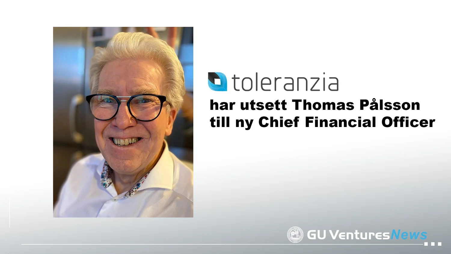 Toleranzia har utsett Thomas Pålsson till ny Chief Financial Officer ...