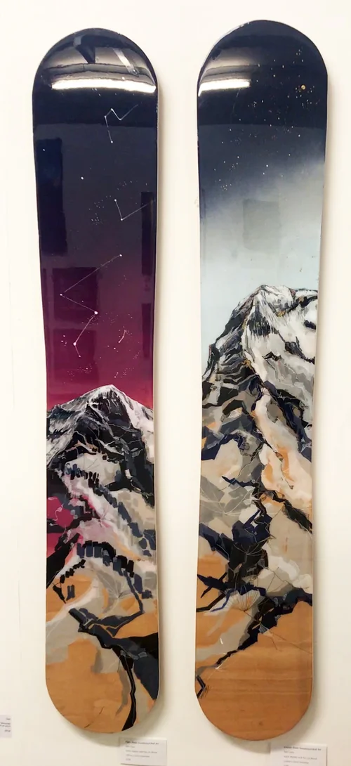 Snowboard Art Painting