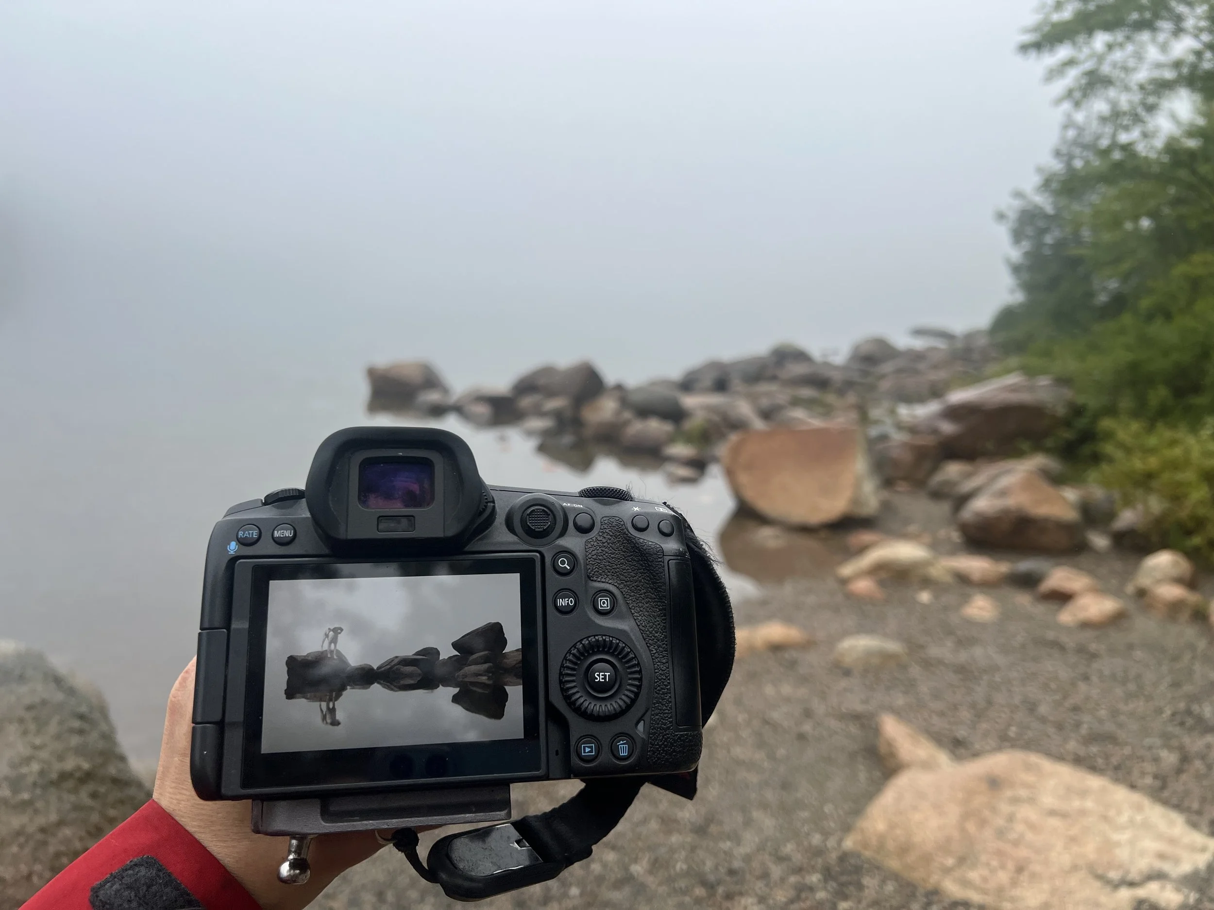 Rainy Day Reflections - A foggy morning at Jordan Pond, Acadia National ...