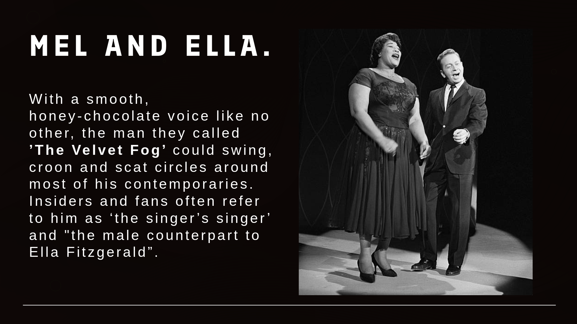 Mel Tormé 100 Project — James Tormé