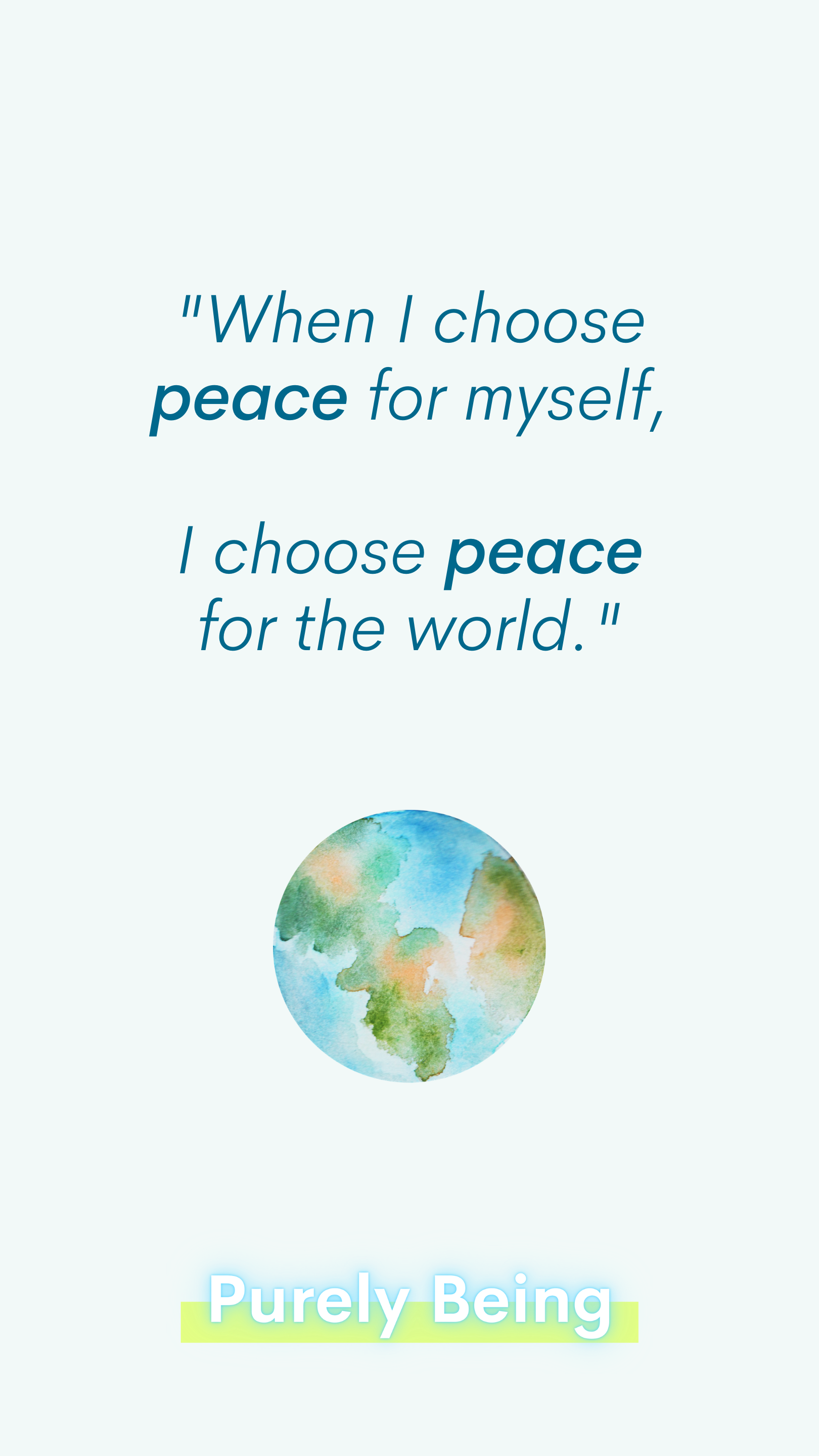 Meditative Moment: I Choose Peace — Purely Being Guided Meditations by ...