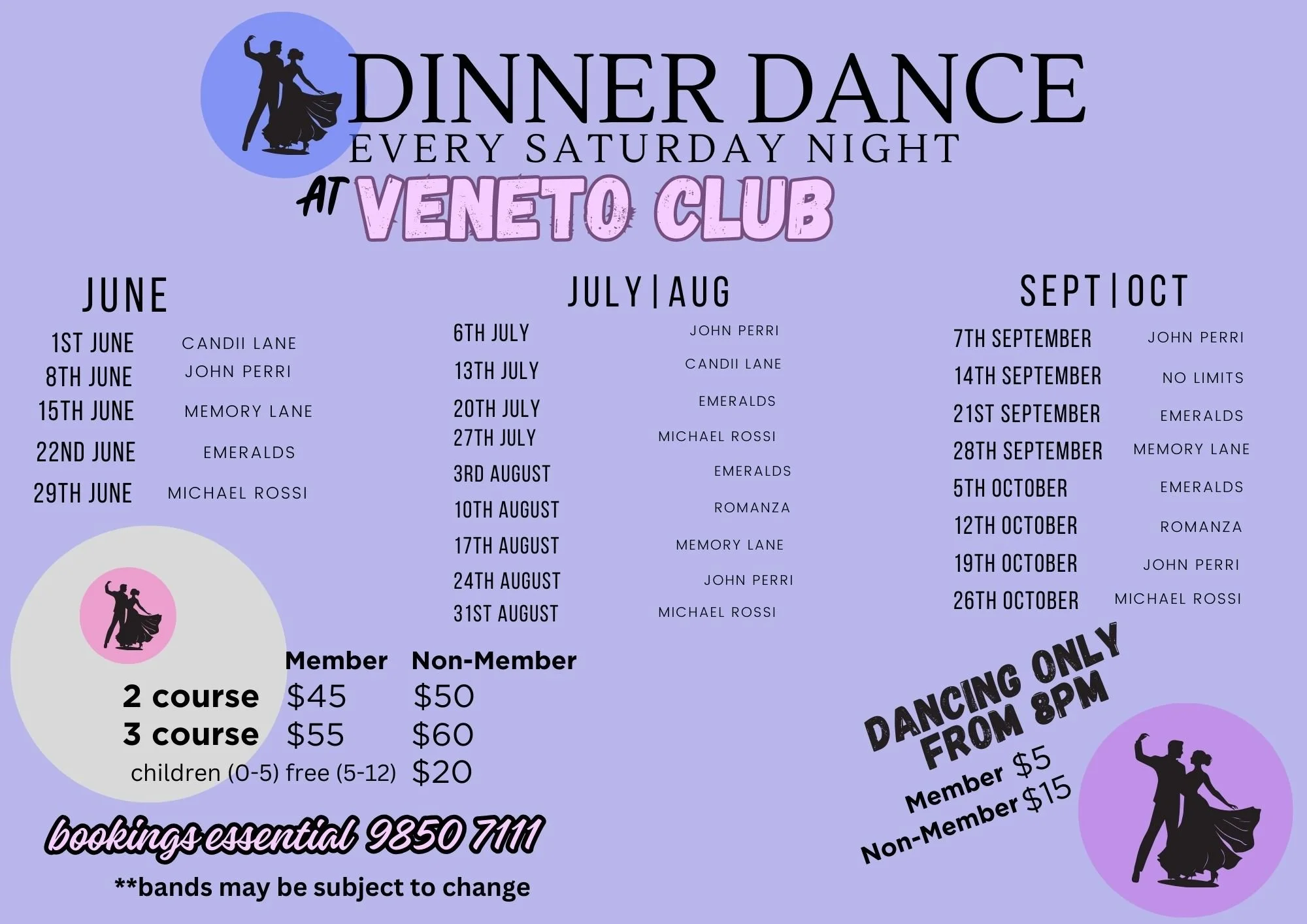 Weekly Events — Veneto Club