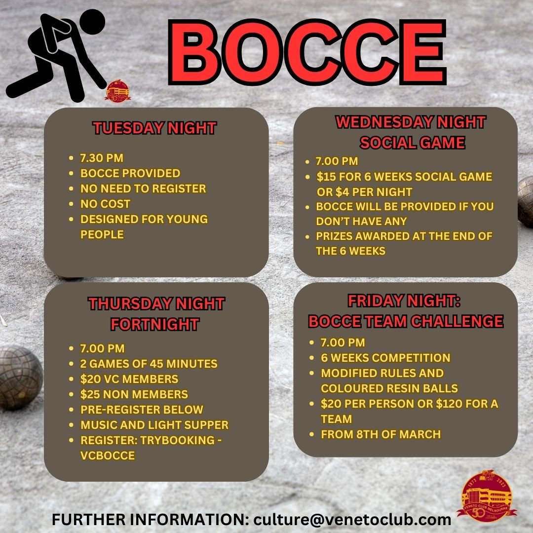Bocce — Veneto Club