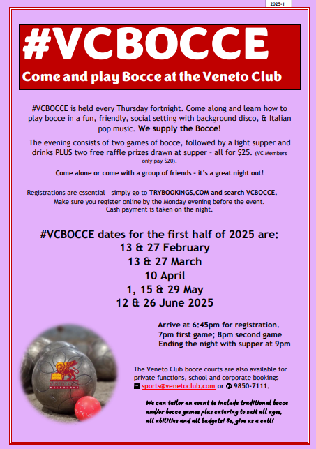 Bocce — Veneto Club