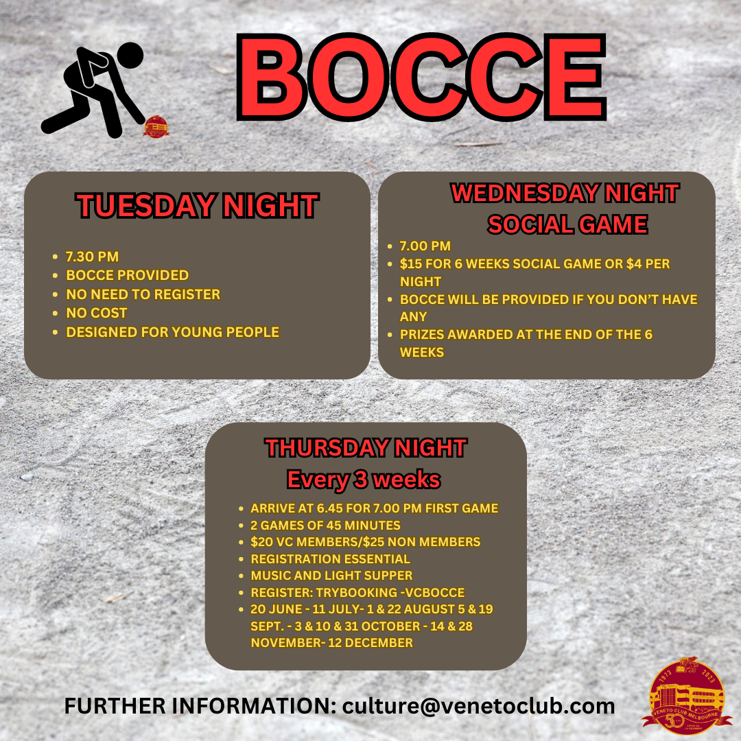 Bocce — Veneto Club