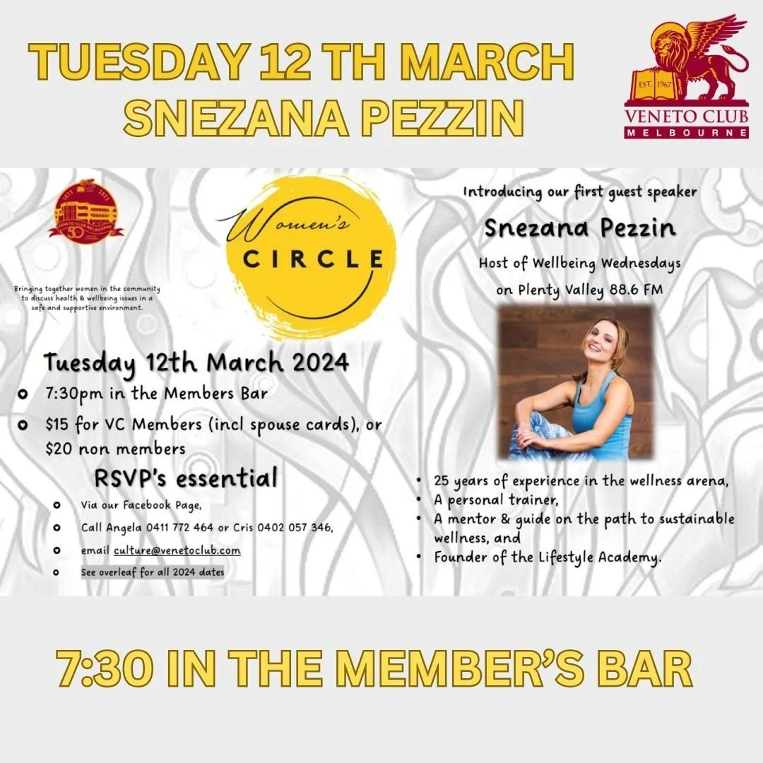 WOMEN'S CIRCLE — Veneto Club