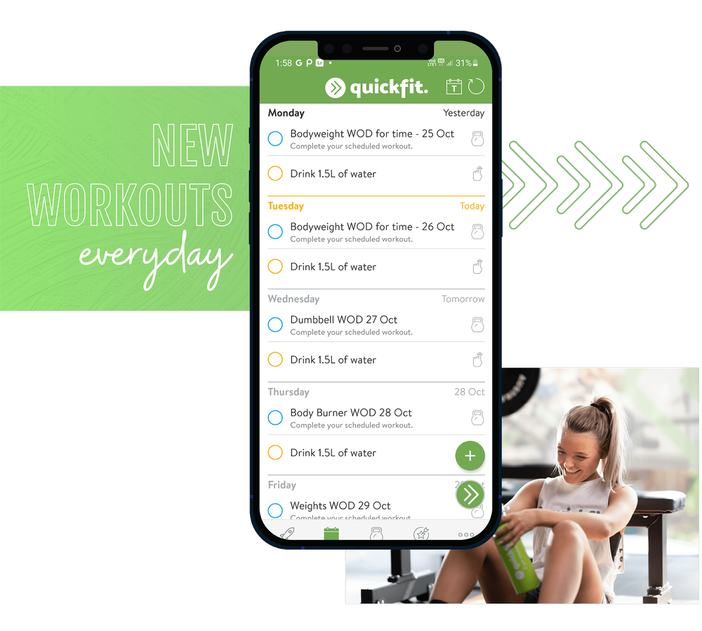 QuickFit Workout App — QuickFit Health Clubs