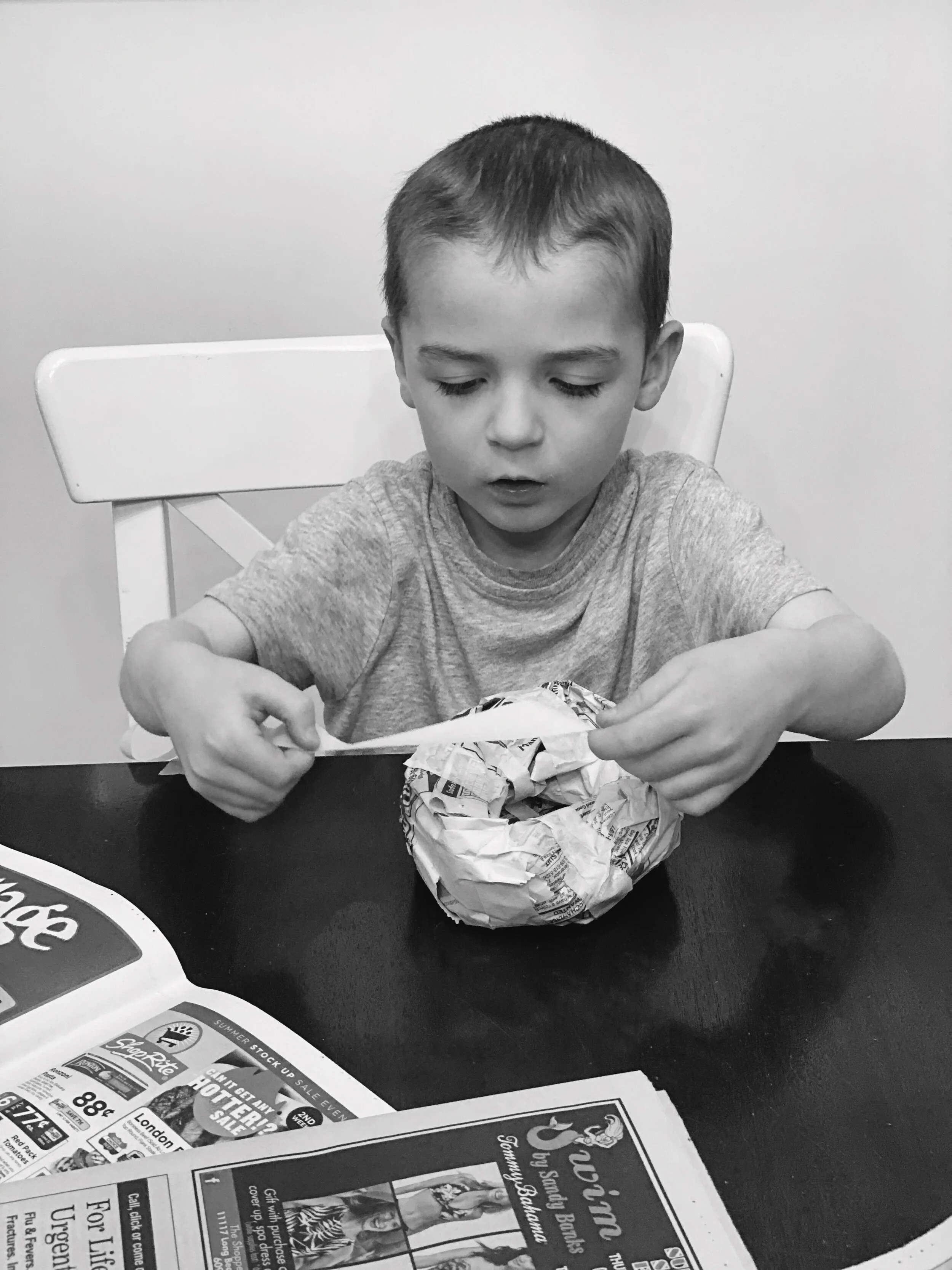 paper mache donuts — make fun
