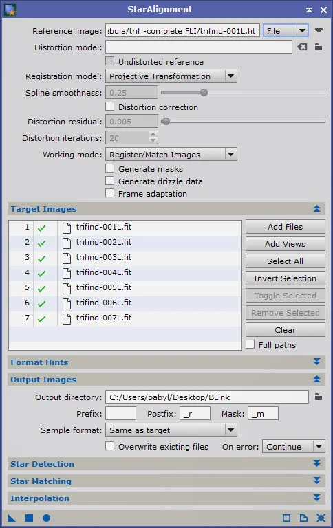 Image Blinking — TheAstroGazer