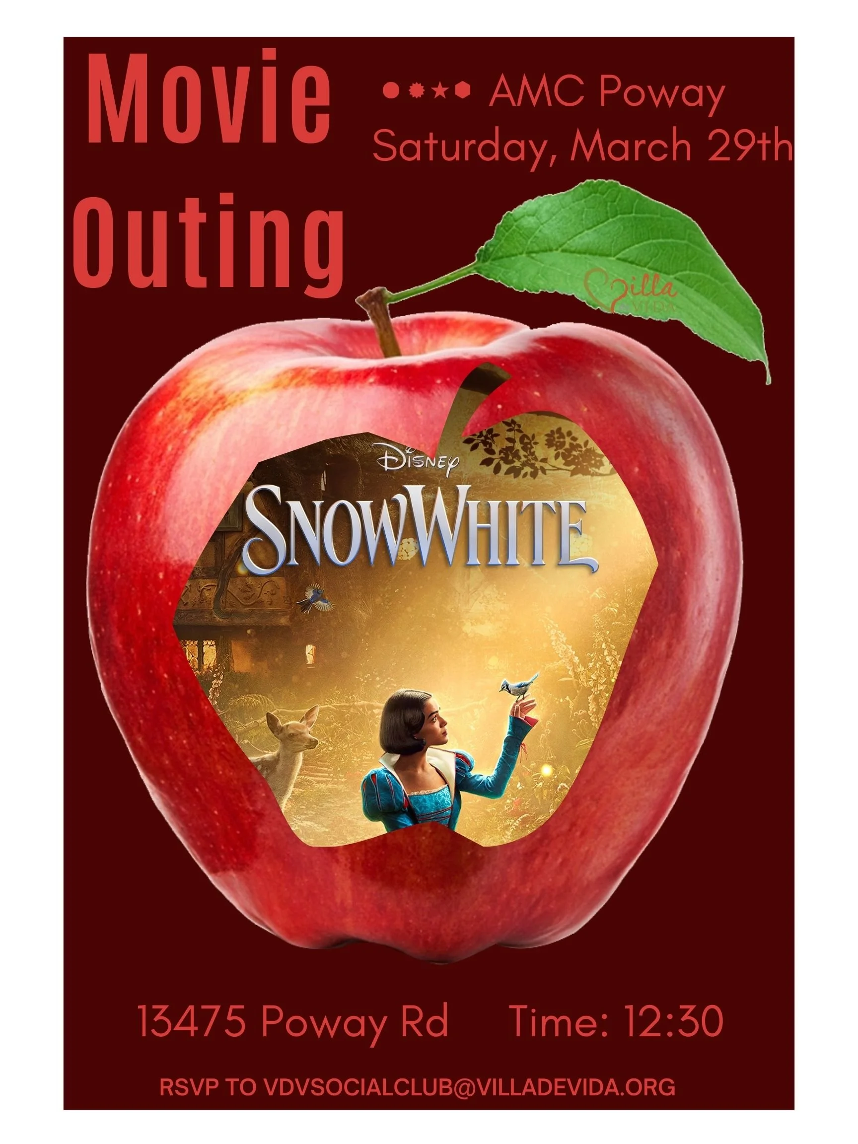 Movie Outing: Snow White — Villa de Vida, Inc.