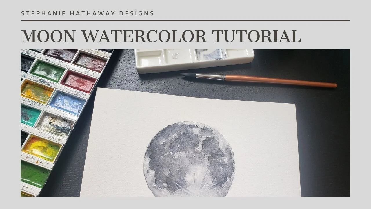 Watercolor Moon Tutorial
