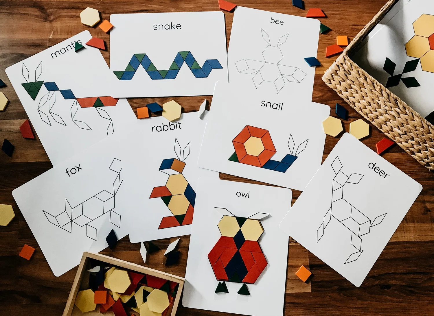 7 Dinosaur Pattern Block Tangram Puzzles — Stephanie Hathaway Designs