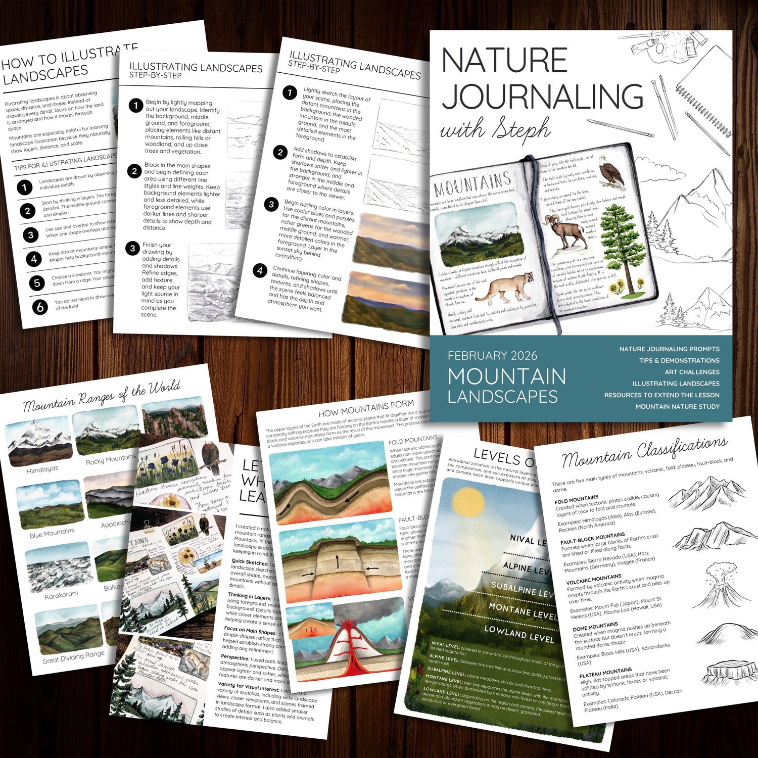 Nature Journaling with Steph | Monthly Art Lessons & Tutorials ...