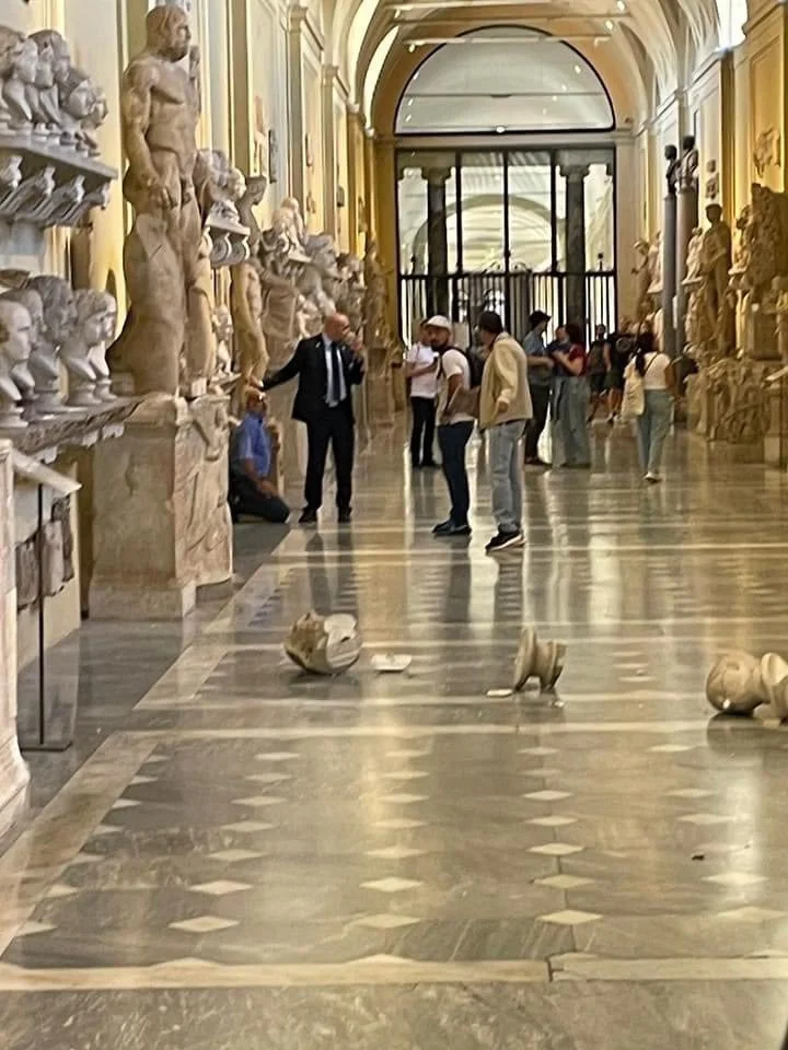 Crazed American Smashes Vatican Statues After Being Denied Meeting with ...