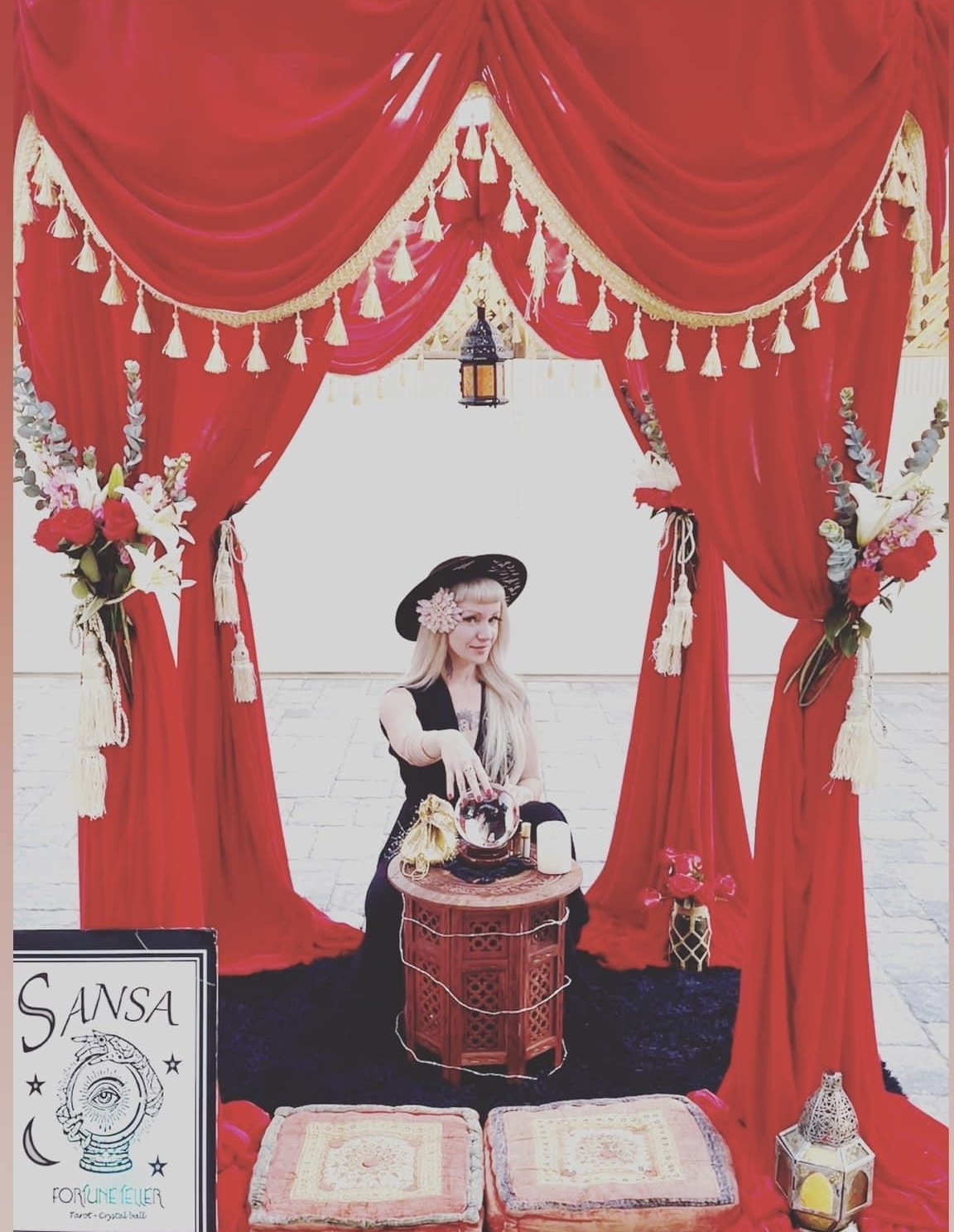 Sansa's Mystical Tarot Tent | Psychic for Events with Luxury Upgrades