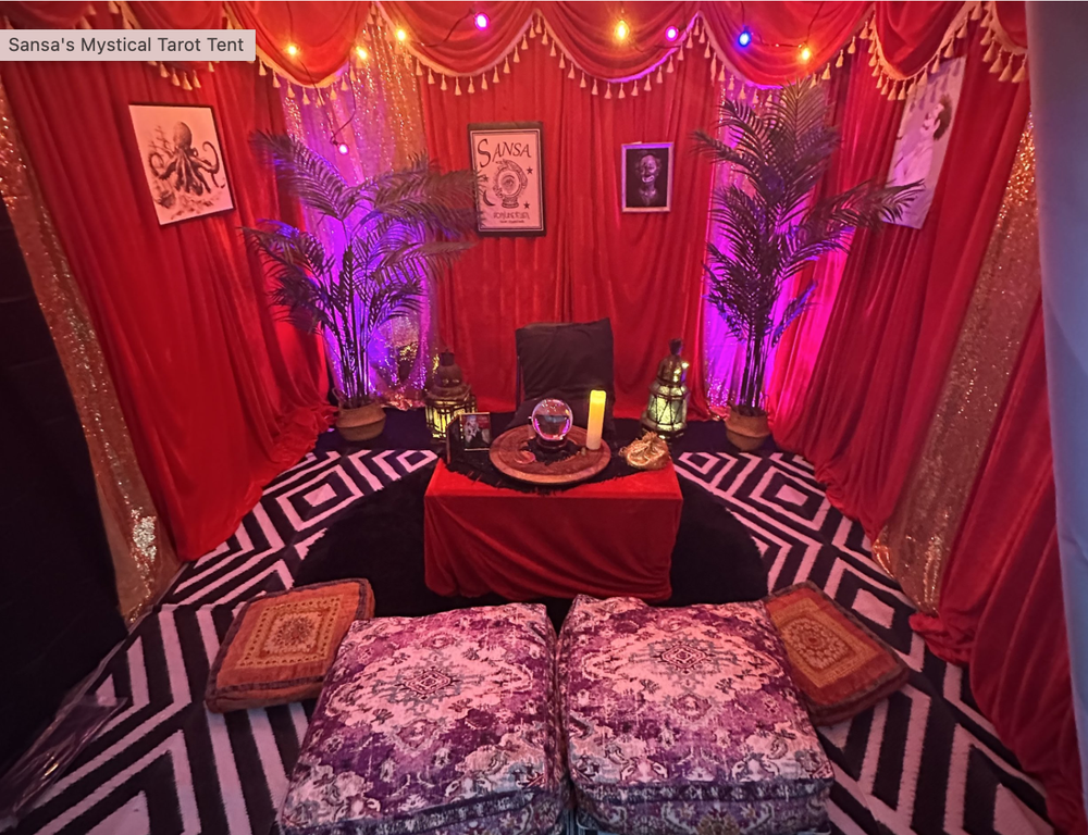 Sansa's Mystical Tarot Tent | Psychic for Events with Luxury Upgrades
