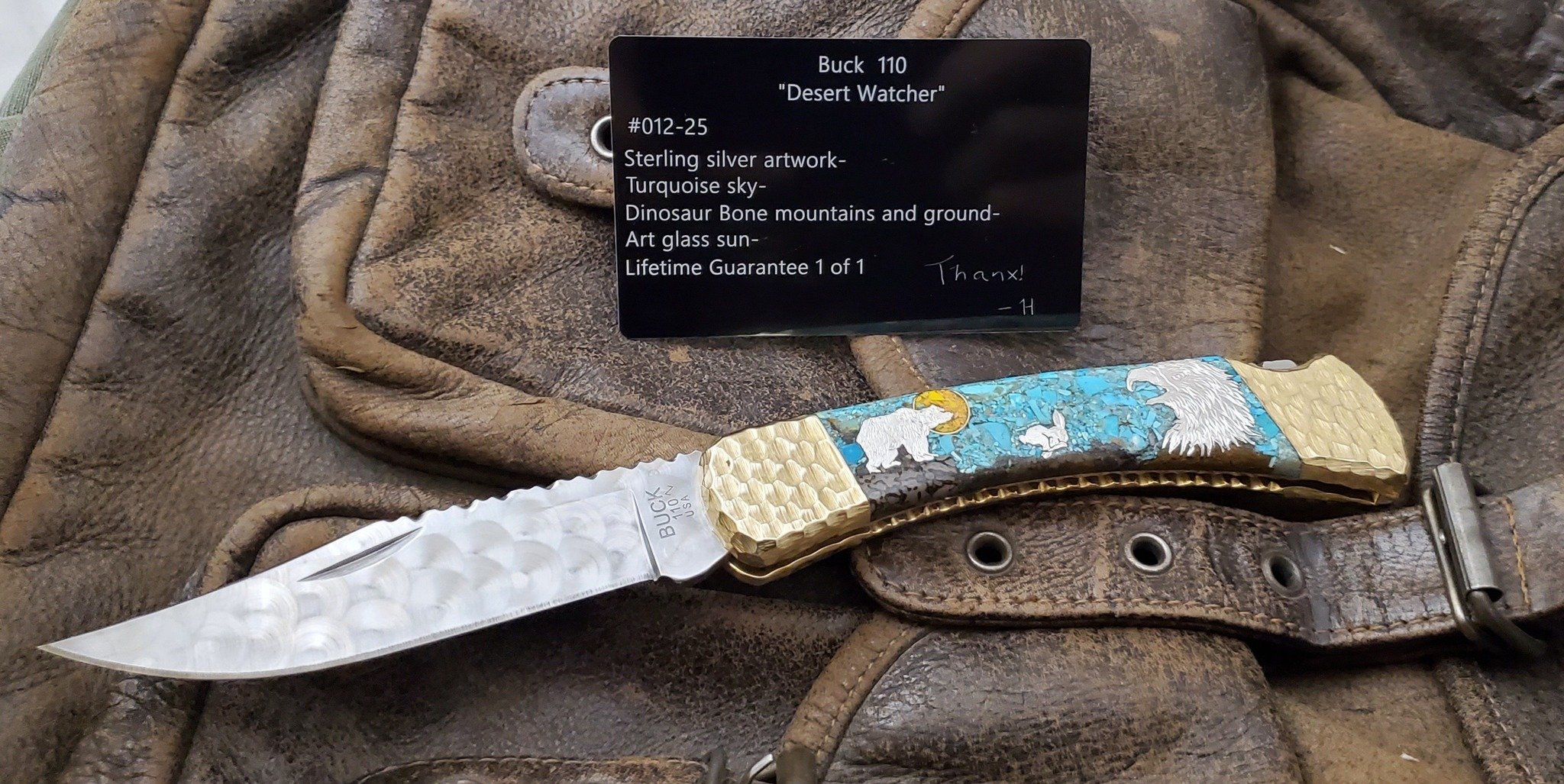 Buck 110 "Desert Watcher" — Ghostown Custom Knives