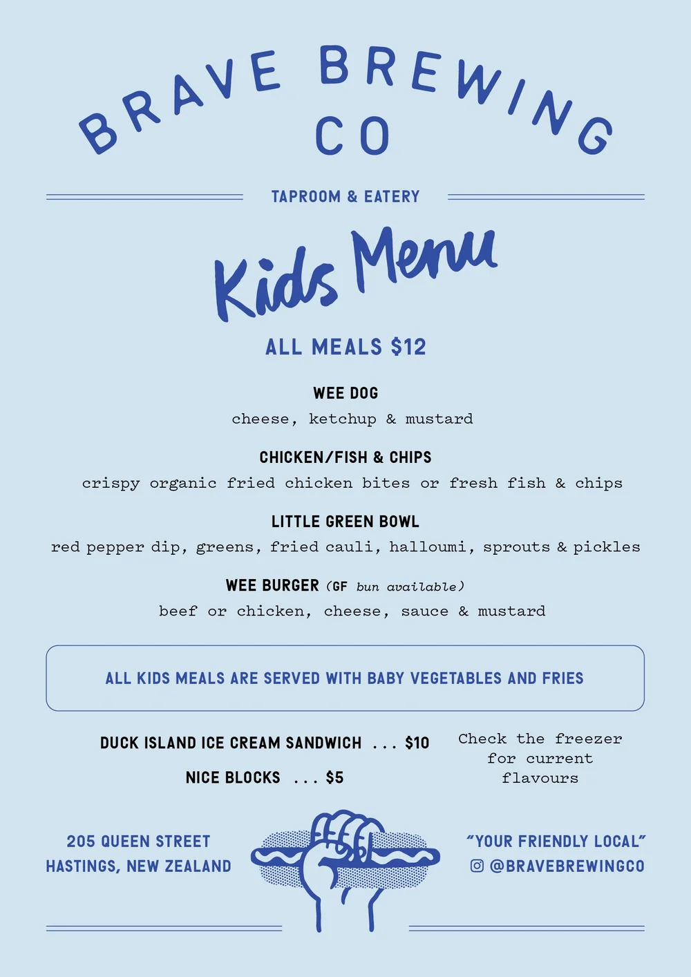 Food Menu — Brave Brewing Co.