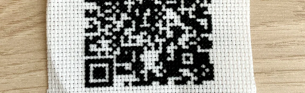 Make Your Own QR Code WIFI Shortcut in Cross Stitch! — Purple Rose ...