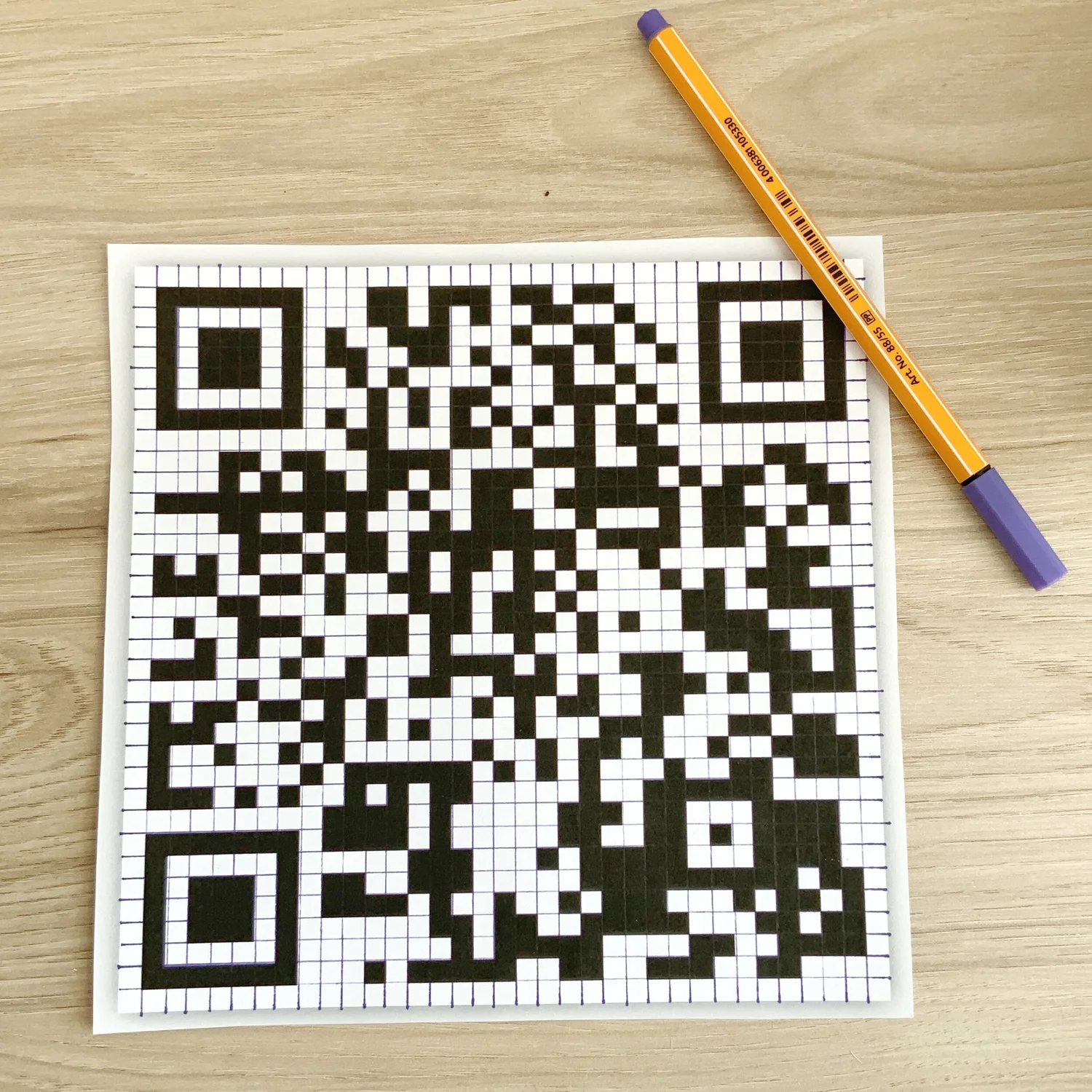 Make Your Own QR Code WIFI Shortcut in Cross Stitch! — Purple Rose ...