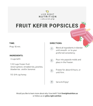 Kefir Popsicles: The Tasty Way to Boost Gut Health — Live Right Nutrition