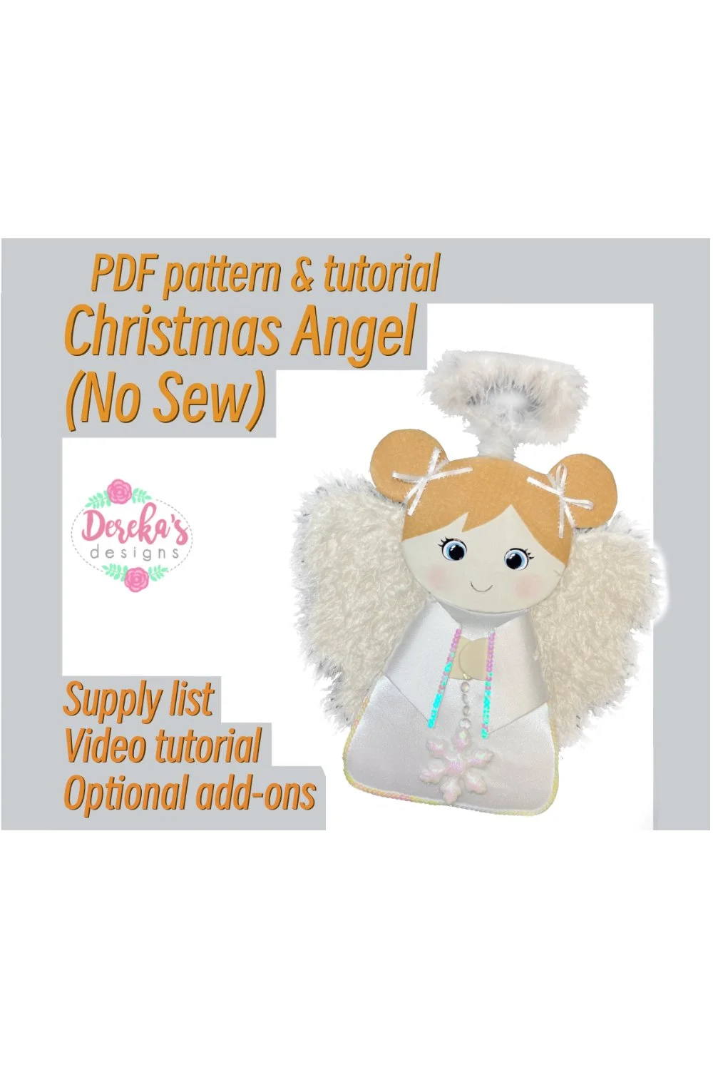 Angel Pattern (No Sew)- Digital Download — Dereka's Designs