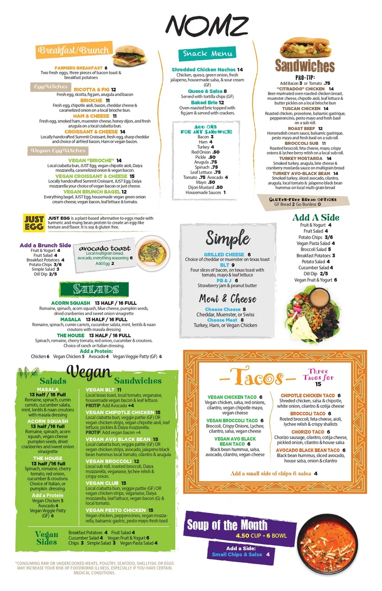 Menu — NOMZ