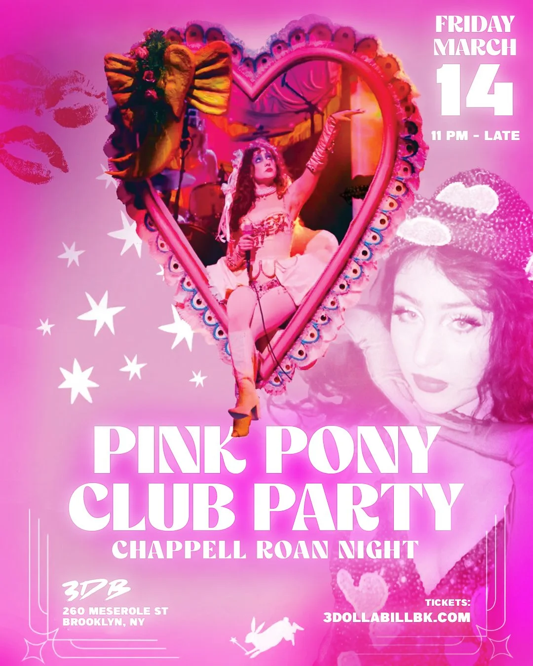 PINK PONY CLUB PARTY — 3 Dollar bill