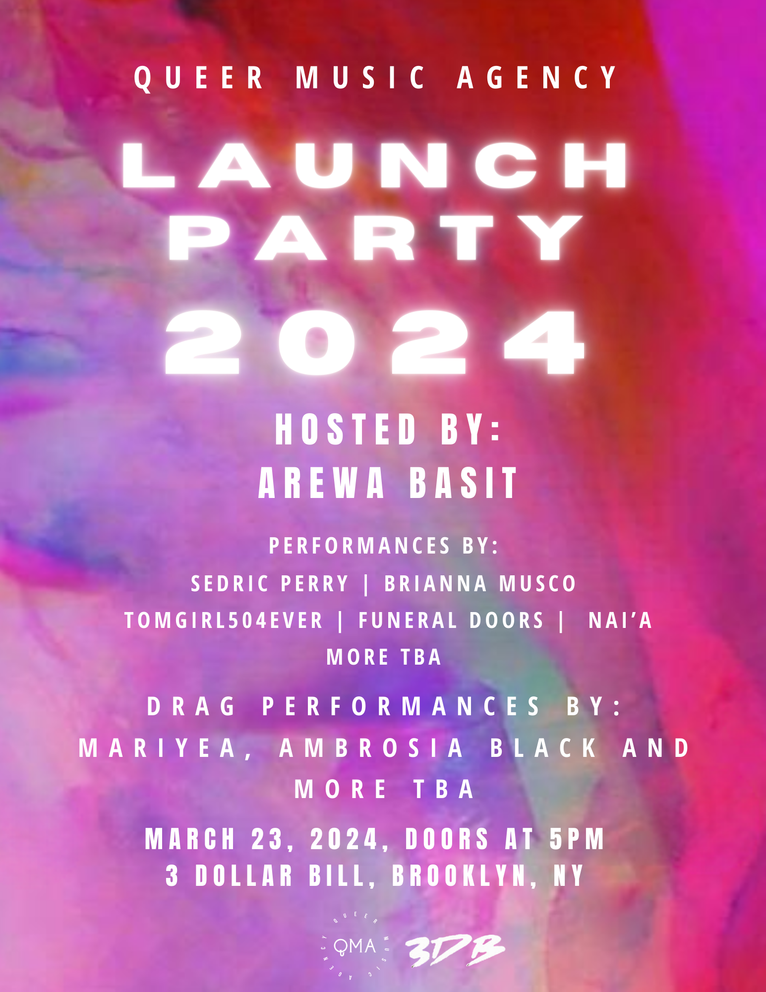 Queer Music Agency US Launch Party — 3 Dollar bill