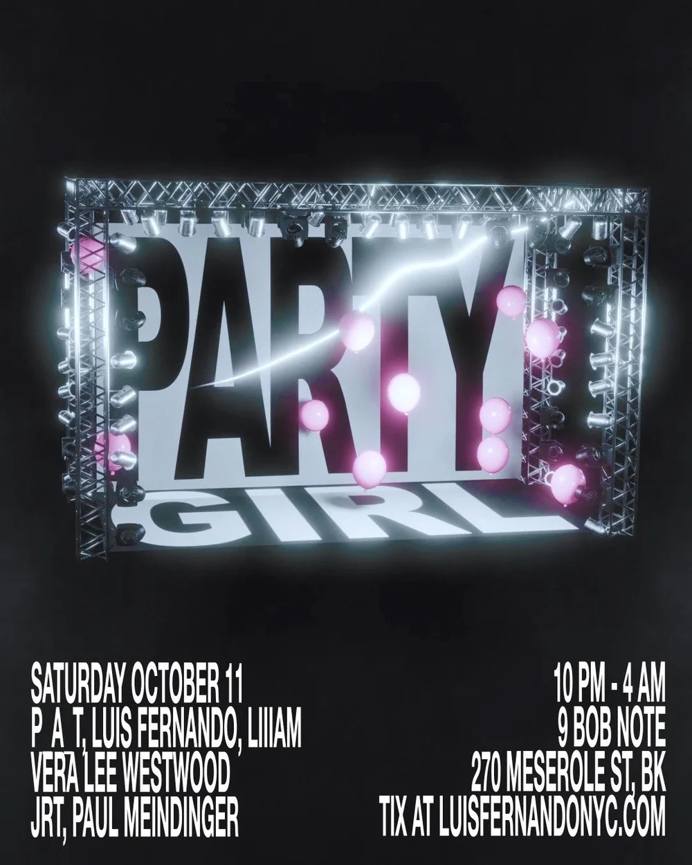 PARTY GIRL - a brat party for charli lovers — 3 Dollar bill