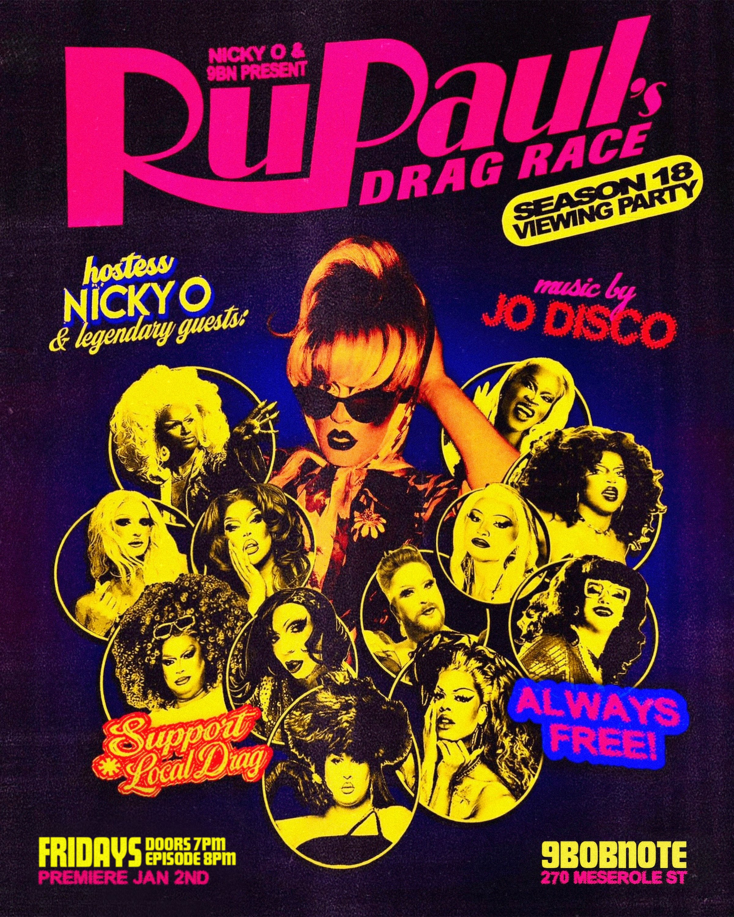 RuPaul's Drag Race Season 18 Viewing Party — 3 Dollar bill