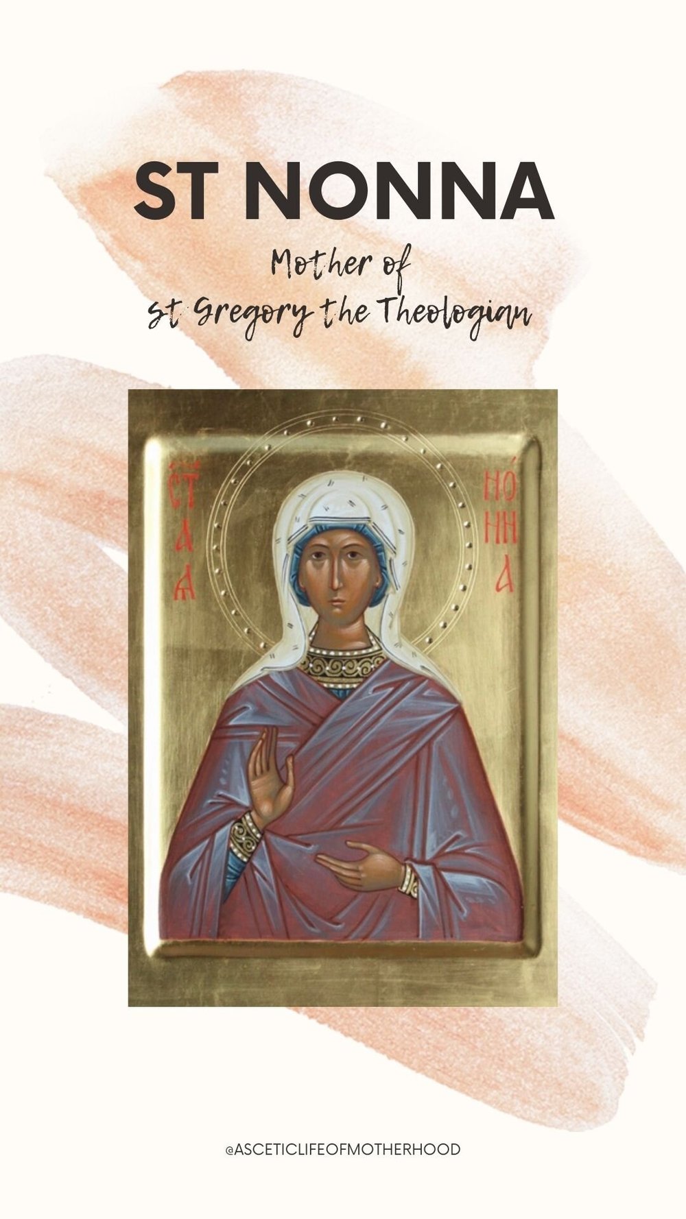 The Holy Mothers of the Three Hierarchs: St Nonna, St Emmelia and St ...