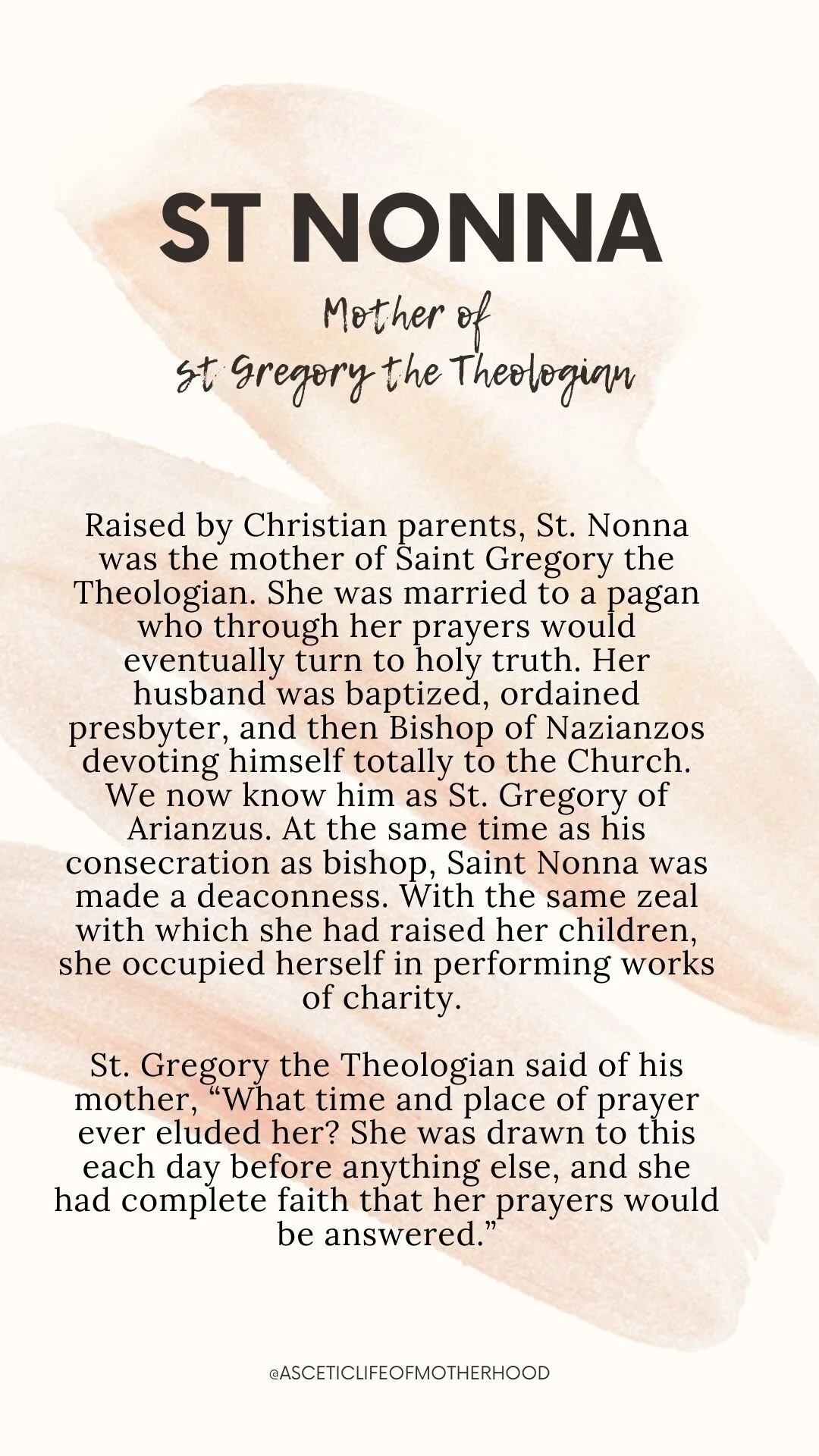 The Holy Mothers of the Three Hierarchs: St Nonna, St Emmelia and St ...