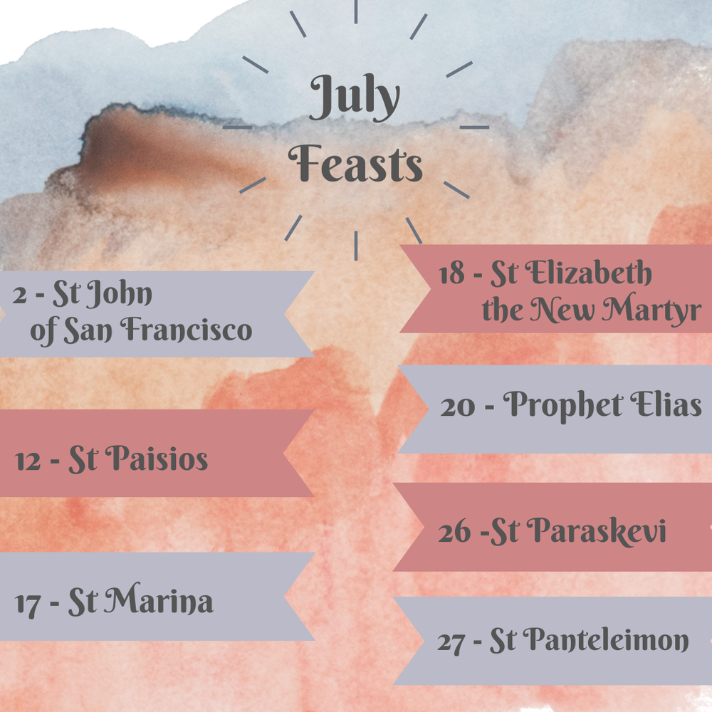 July Feast Day Guide (2021) — Ascetic life of motherhood