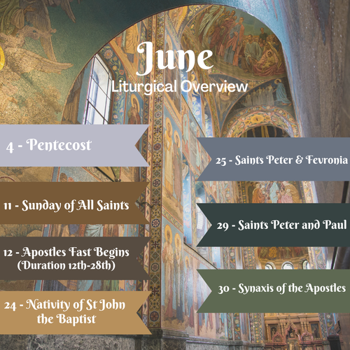 June Liturgical Overview — Ascetic life of motherhood