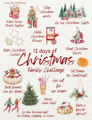 12 Days of Christmas Family Challenge — Ascetic life of motherhood