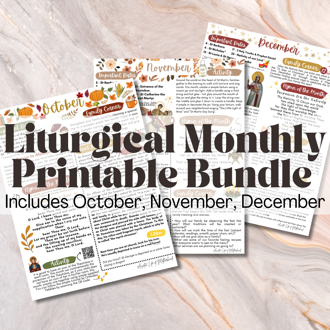 Orthodox Nativity Fast Guide — Ascetic life of motherhood