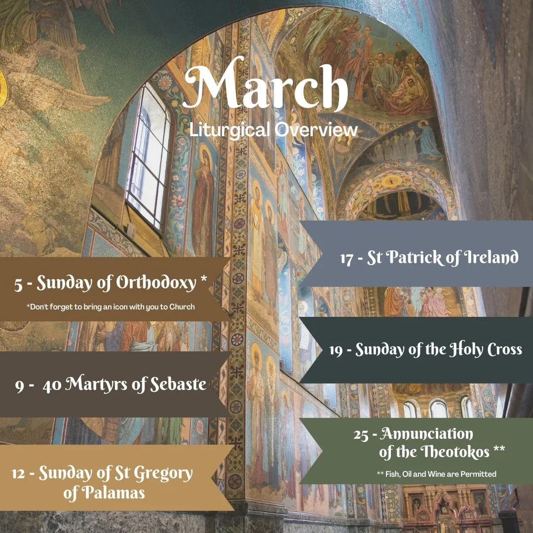 March Saints and Feast Days for Orthodox Christians — Ascetic life of ...