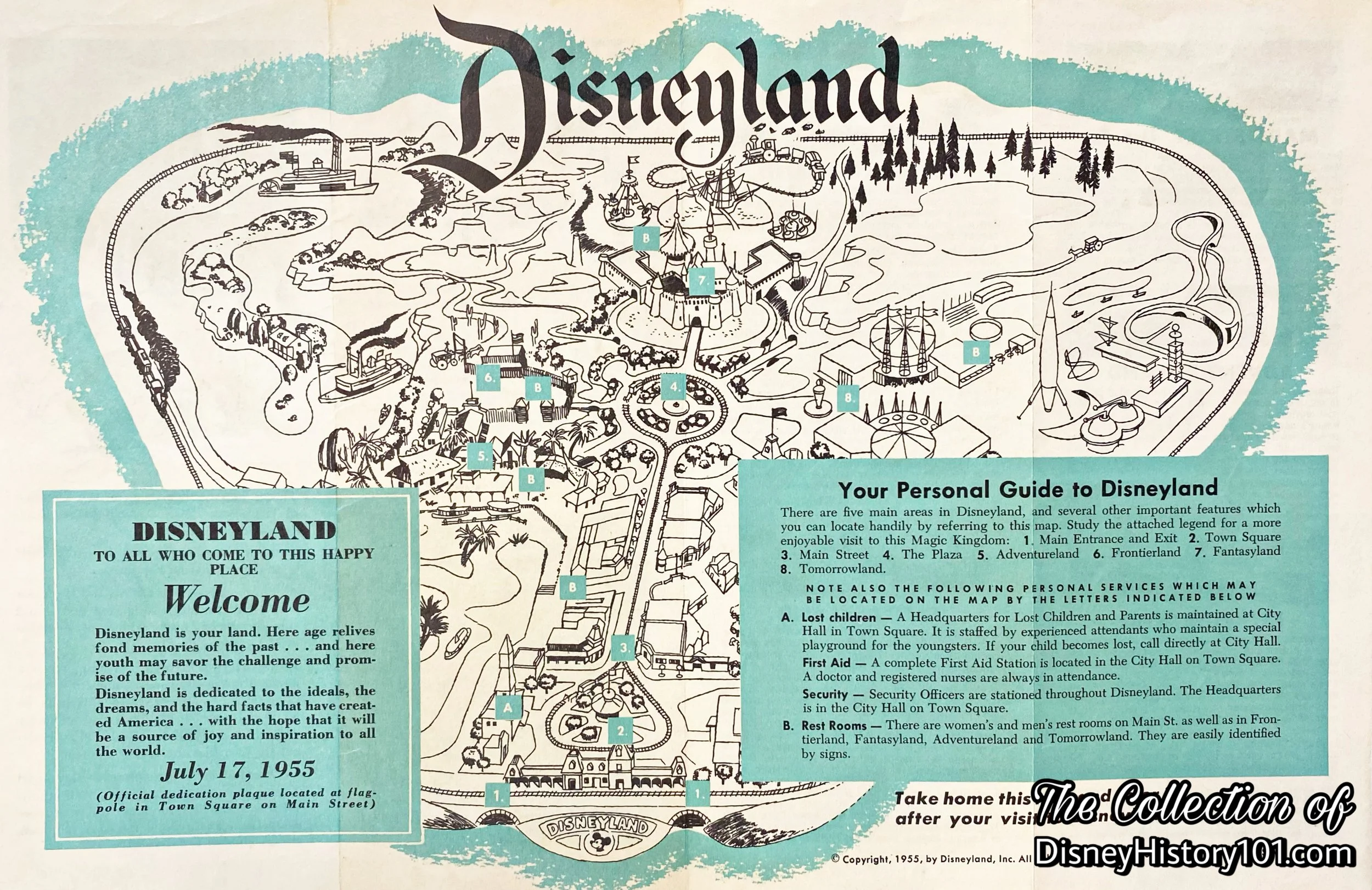 Disneyland Maps — Disney History 101