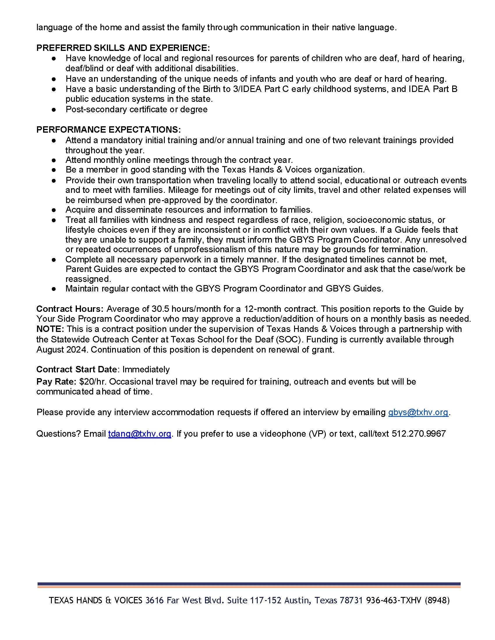 Careers — Texas Hands & Voices™